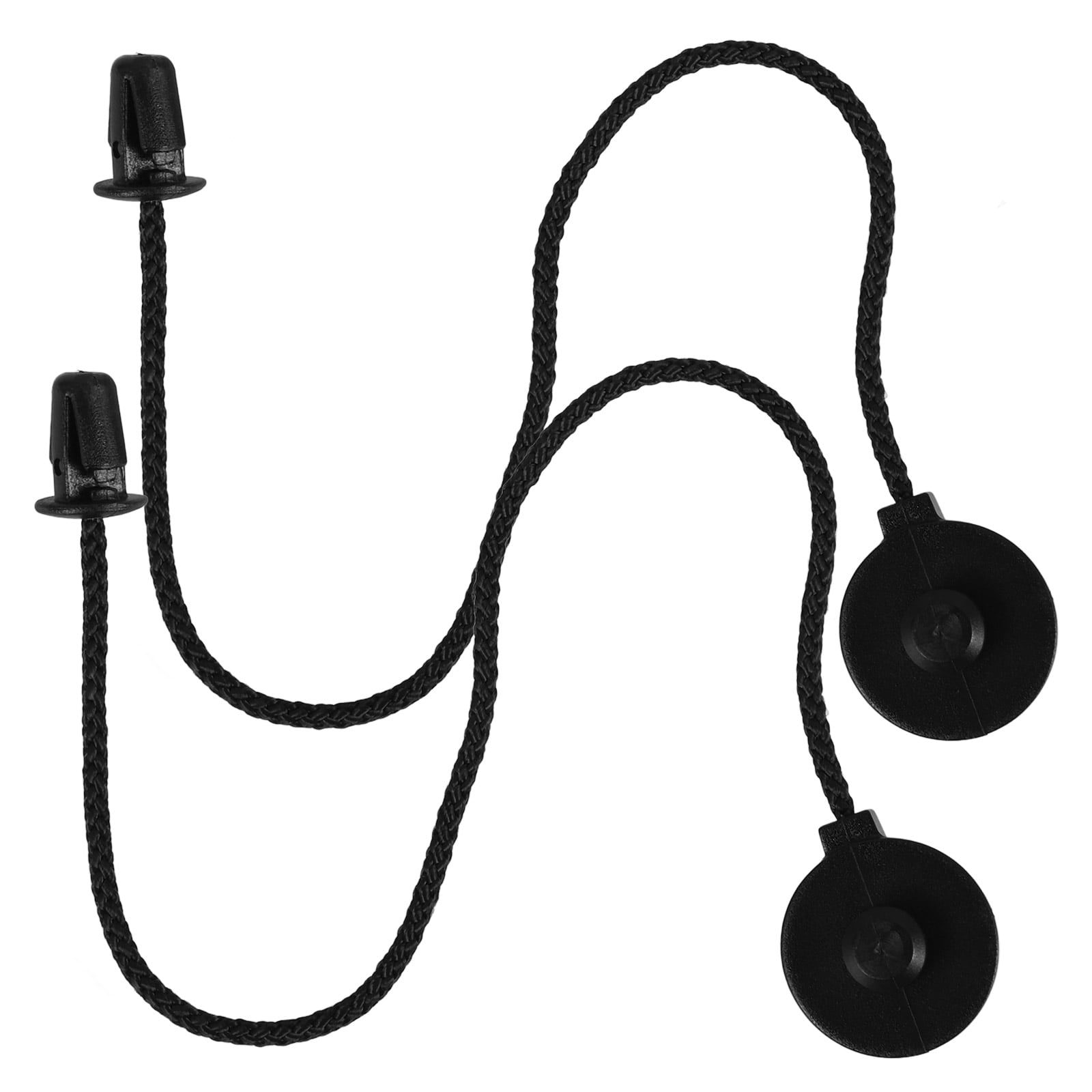 HAKIDZEL 2Pcs Black ABS and Rope Rear Trunk Tie Straps for Car ...