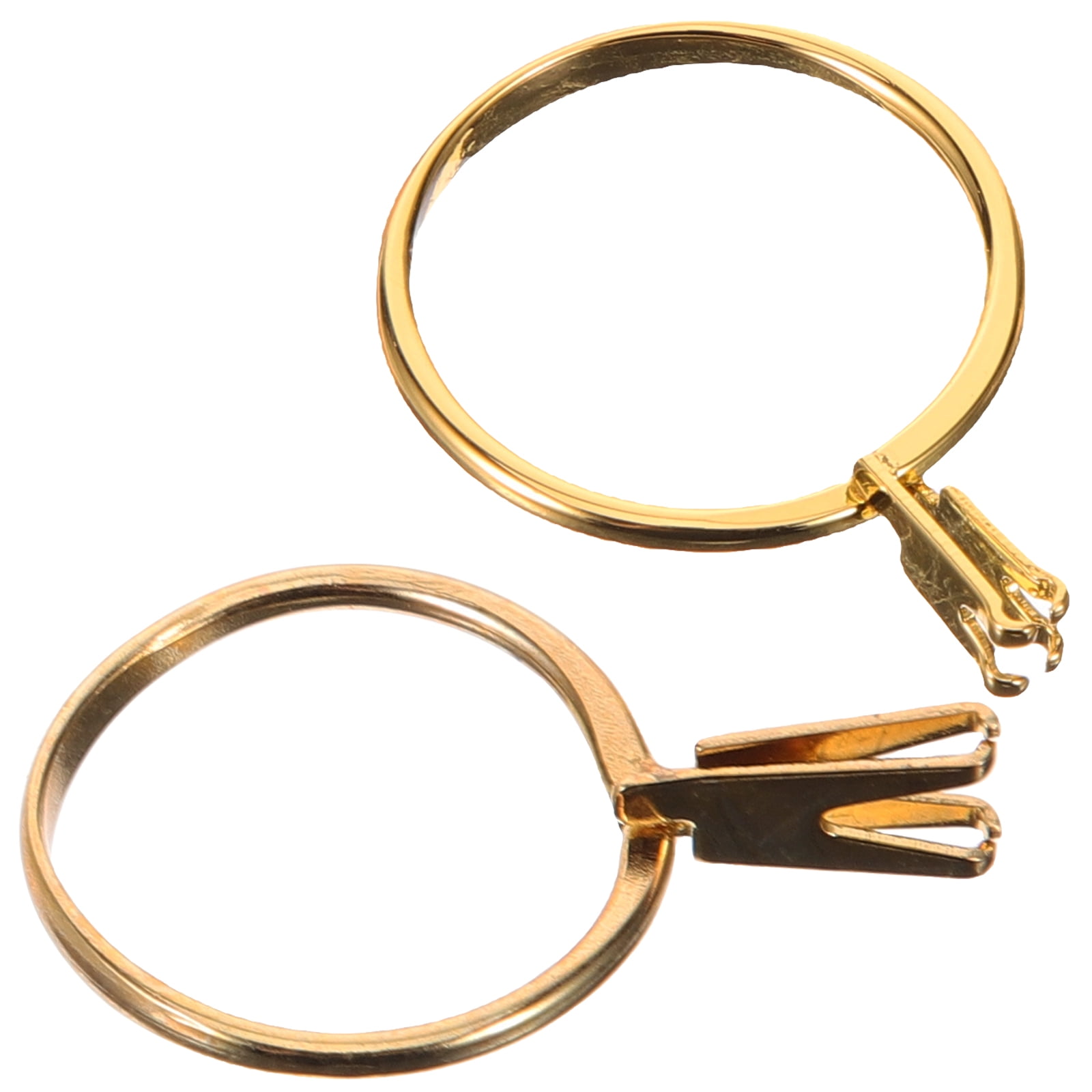 HAKIDZEL Ring Tool Metal Ring Base Golden 2pcs - Walmart.com