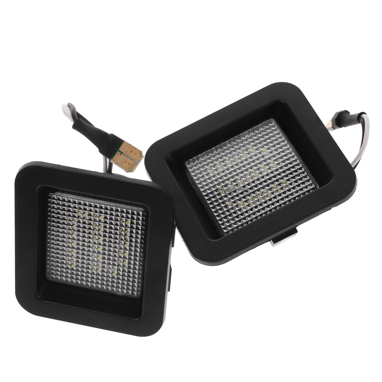 HAKIDZEL 2Pcs Sleek Design Black License Plate Light For Car Owners ...