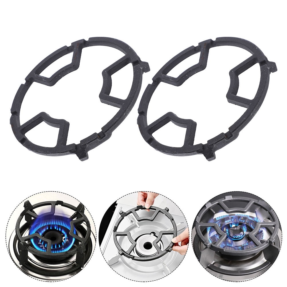 HAKIDZEL 2pcs Cooking Wok Stand for Gas Hob made from Cast Iron ...
