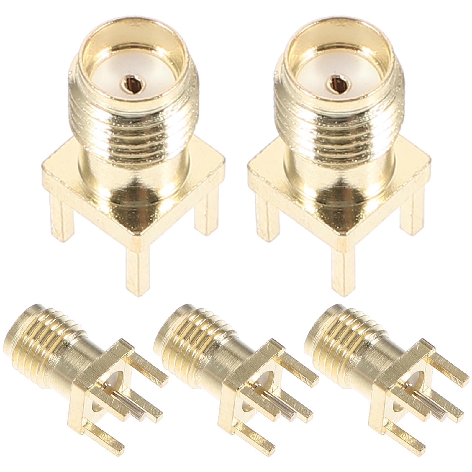 HAKIDZEL 5Pcs Square Metal Sma Connector Female Sma Base Socket Coupler ...