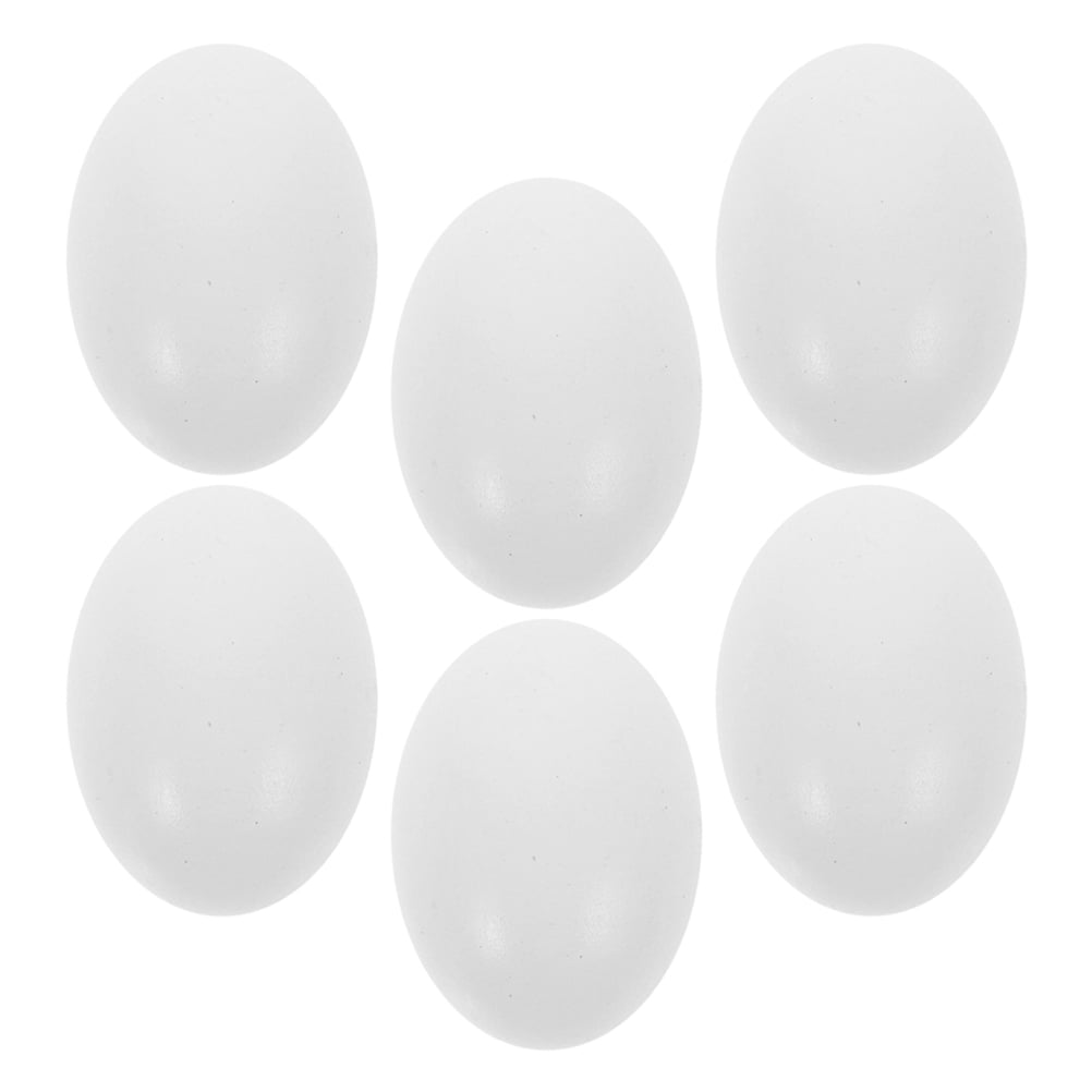 HAKIDZEL 6Pcs Diy Simulation Eggs for Creative Projects and Reuse ...