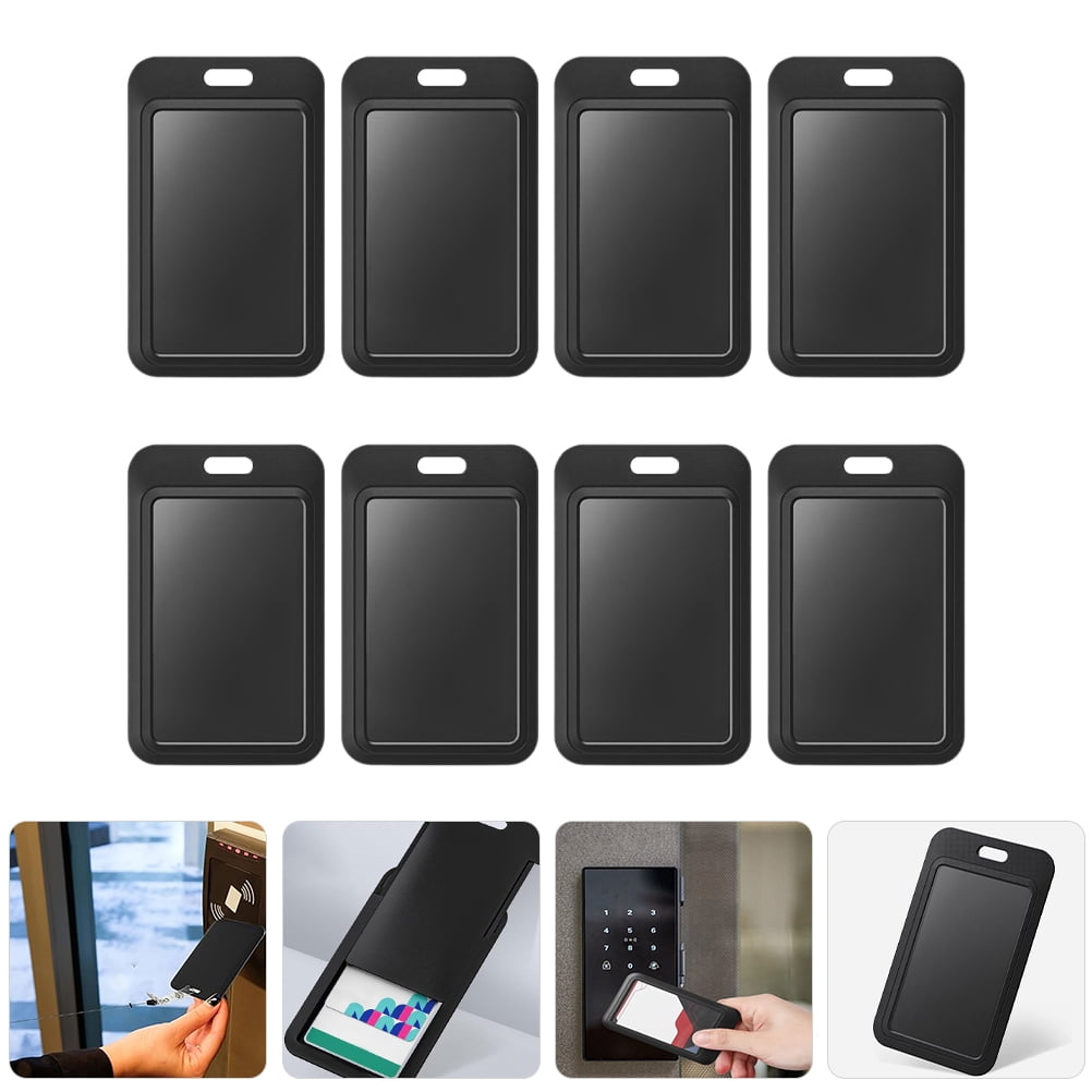 HAKIDZEL 8Pcs Reusable Card Plastic Sleeve with Sliding Cover Design ...