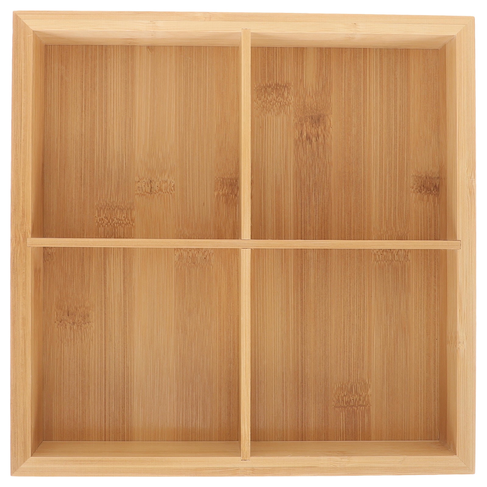 HAKIDZEL Beige Wooden Square Tea Bag Organizer for Organizing Tea ...