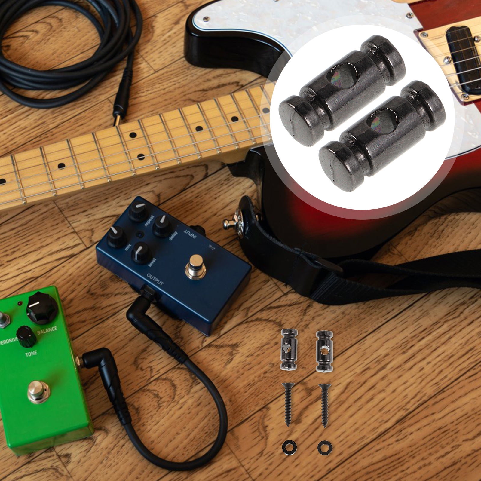 HAKIDZEL Electric Guitar String Tree Guide 2Pack Metal Retainer for ...