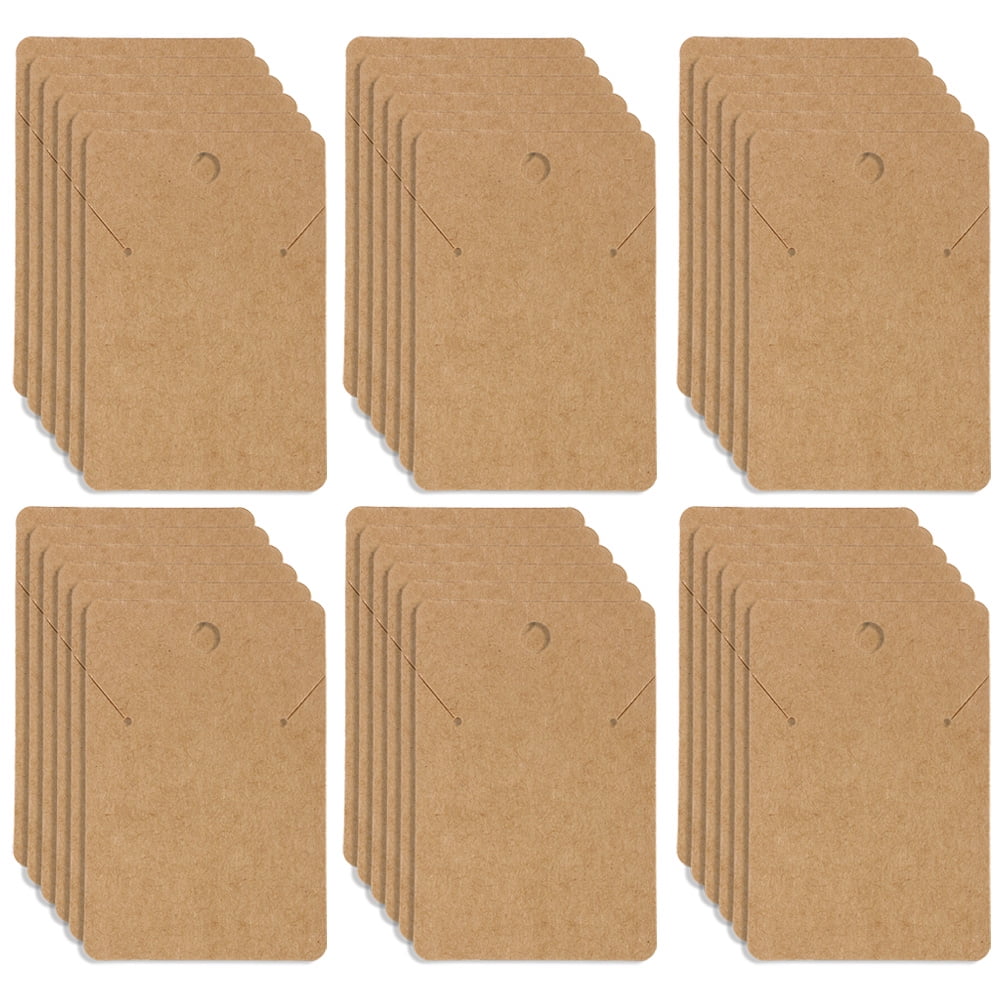 HAKIDZEL Jewelry Card Holders 100Pcs Paper Earrings Display Cards ...