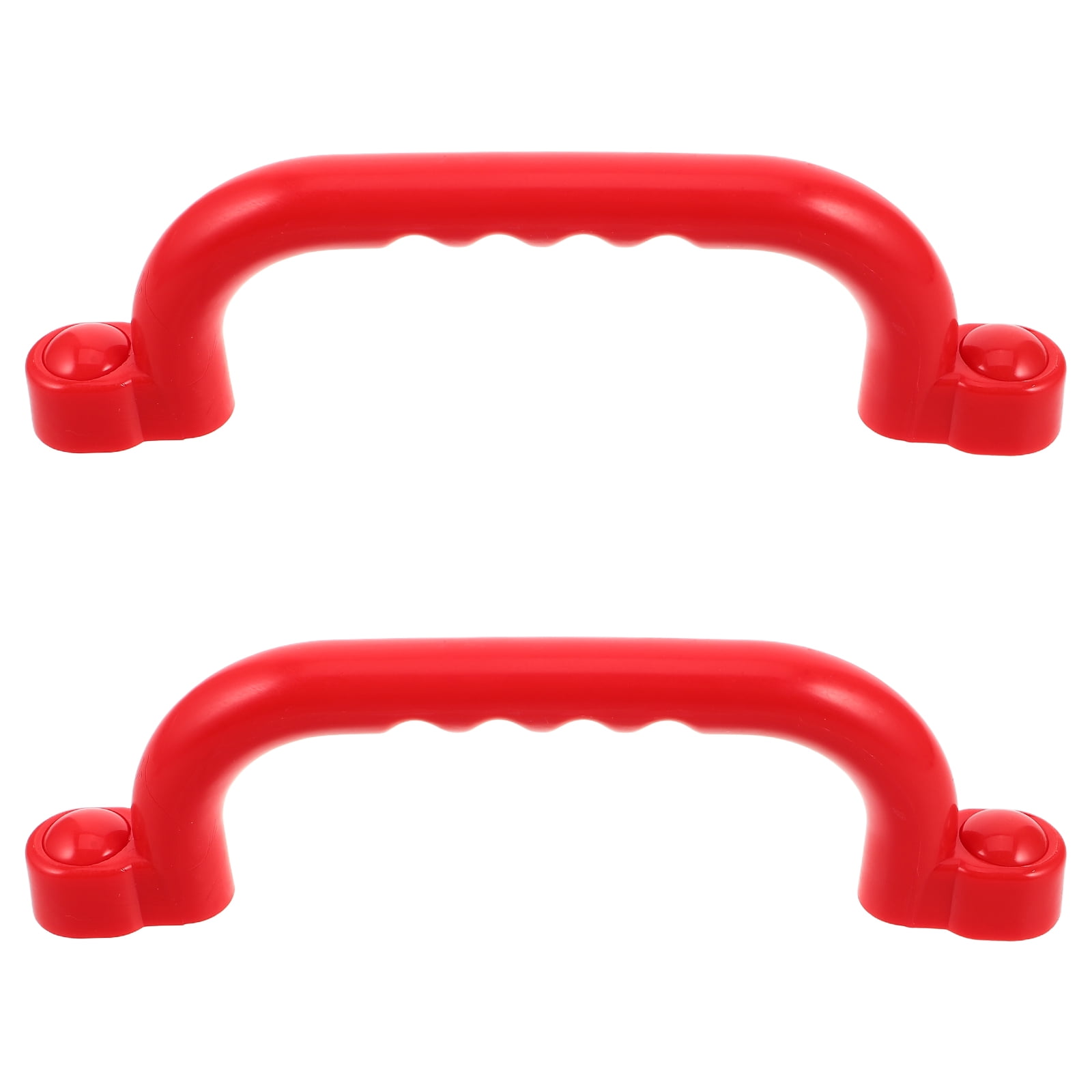 HAKIDZEL Playground Safety Handles 1 Pair Red Comfortable Grip Easy ...