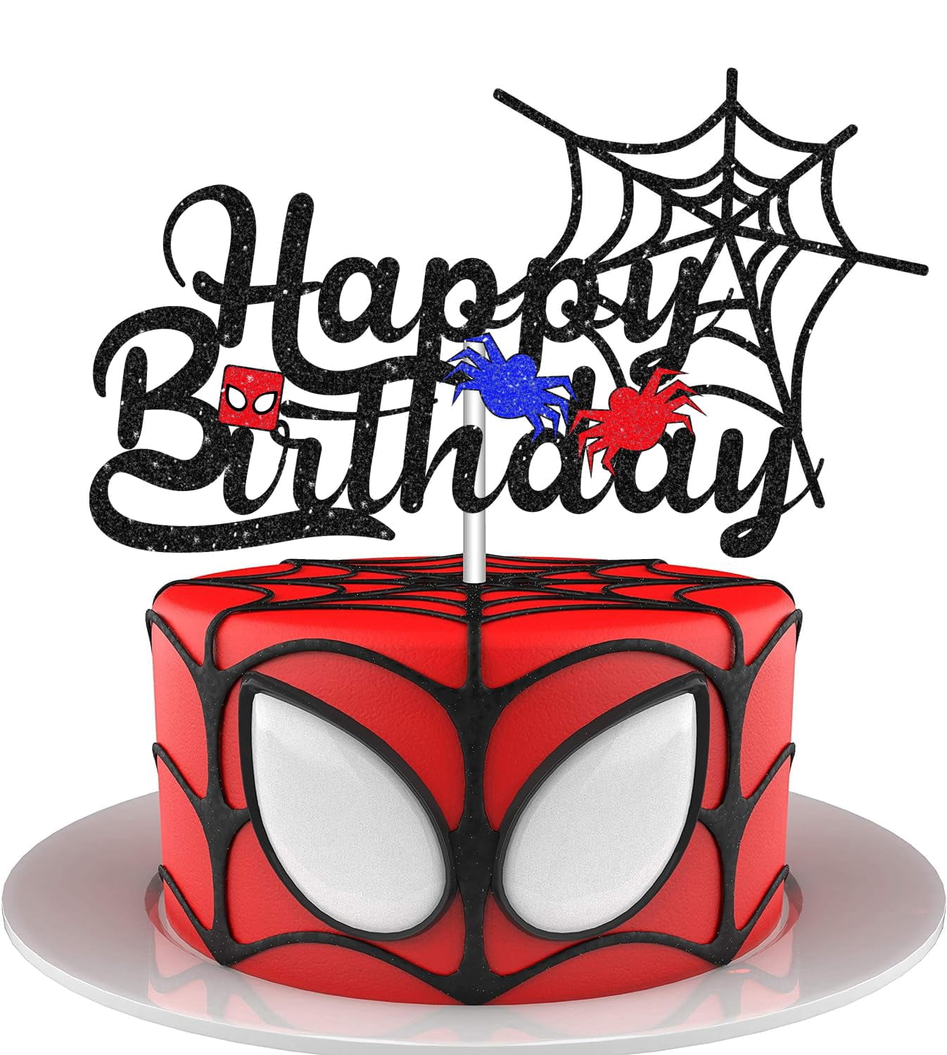 HAKPUOTR Cartoon Spider Happy Birthday Cake AIS1 Topper for Boy ...