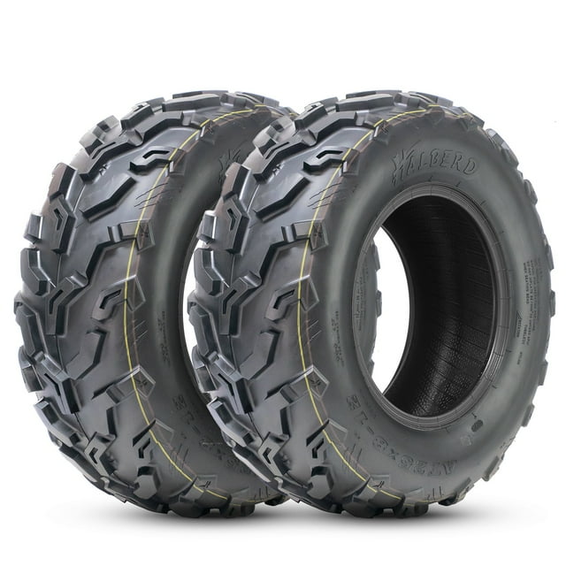 HALBERD Heavy Duty All-Terrain Tires Set of 2, 6PLY 25X8-12 SXS ATV UTV ...