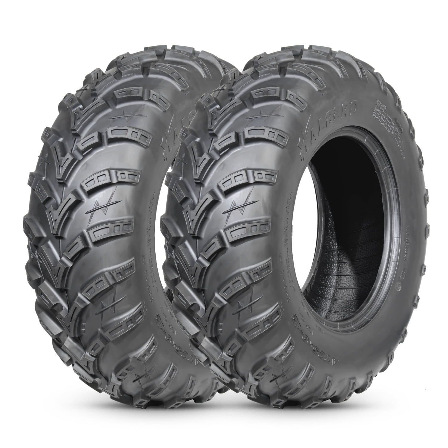 HALBERD 6PR ATV/UTV Tires 25x8-12 25x8x12 All Terrain 15mm Tread Depth ...