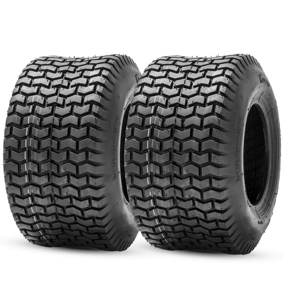 HALBERD 20x10-8 Lawn Mower Tires, 4-Ply Chevron Tread, Set of 2, 1200 ...