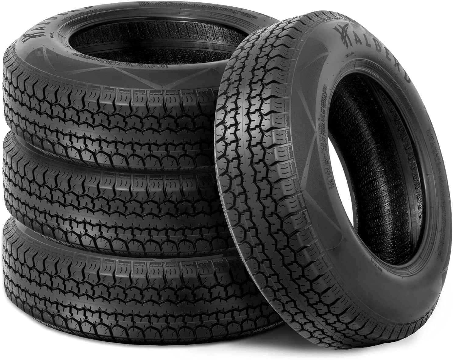 HALBERD Premium 6Ply ST175/80D13 Trailer Tires, Set of 4, Suitable for ...