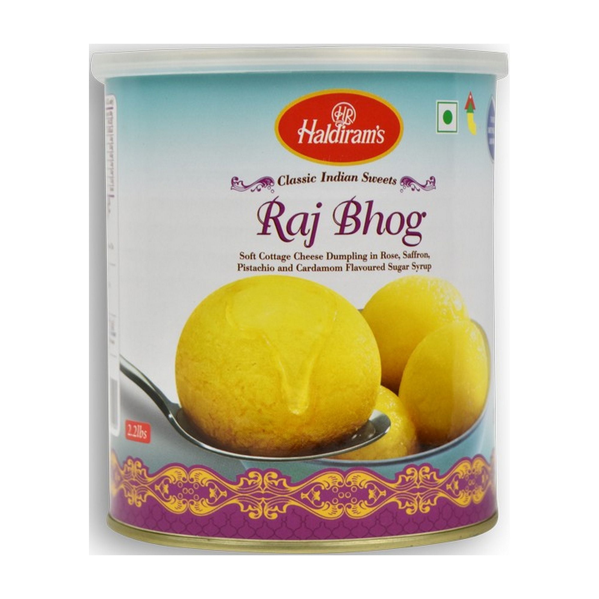Haldiram's Raj Bhog Can - 1 Kg (2.2 Lb) - Walmart.com