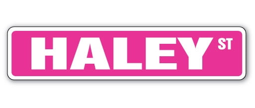 HALEY Street Sign Childrens Name Room Sign | Indoor/Outdoor | 30" Wide ...