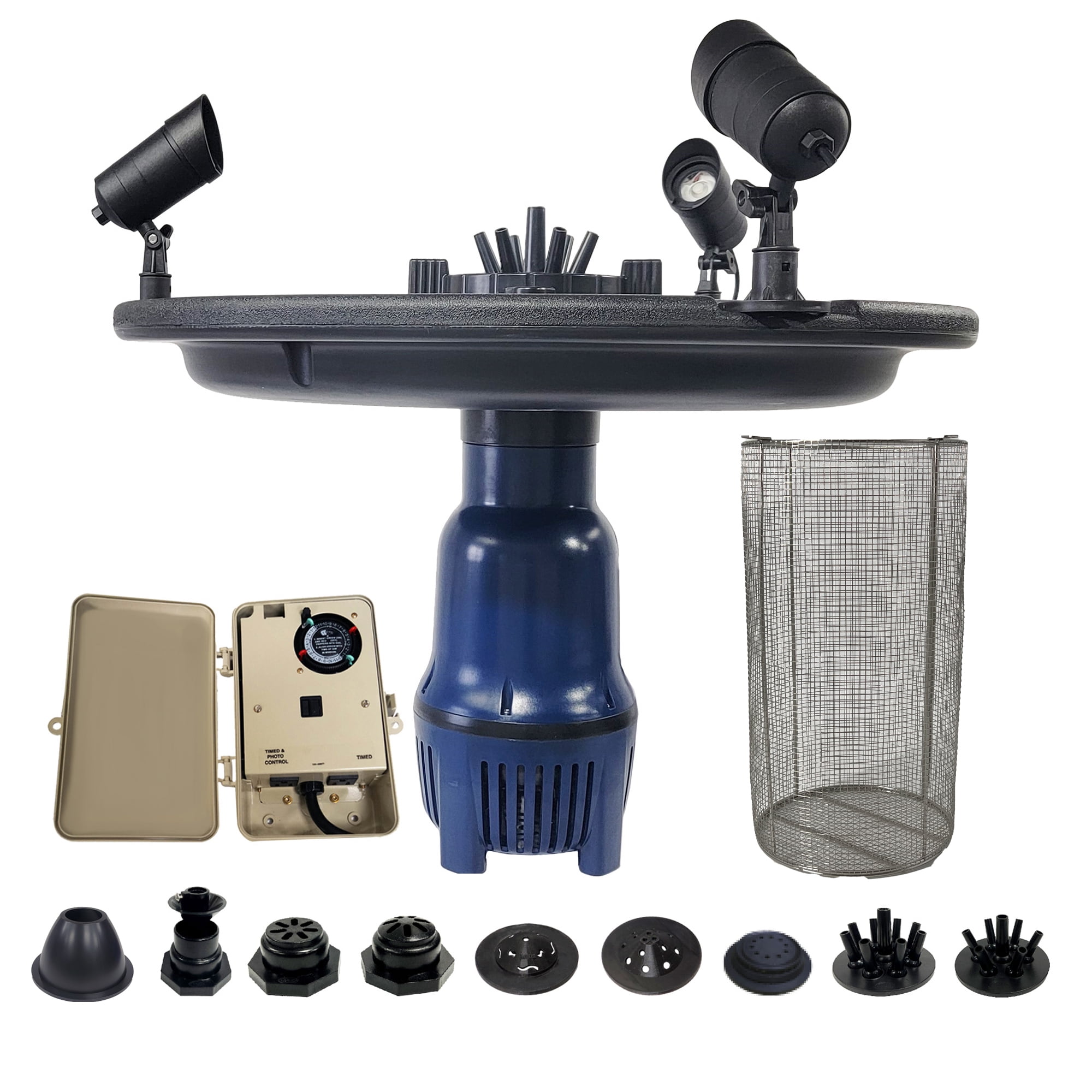 HALF OFF PONDS 1 HP Floating Fountain | 100 foot Cord | 12 Patterns ...