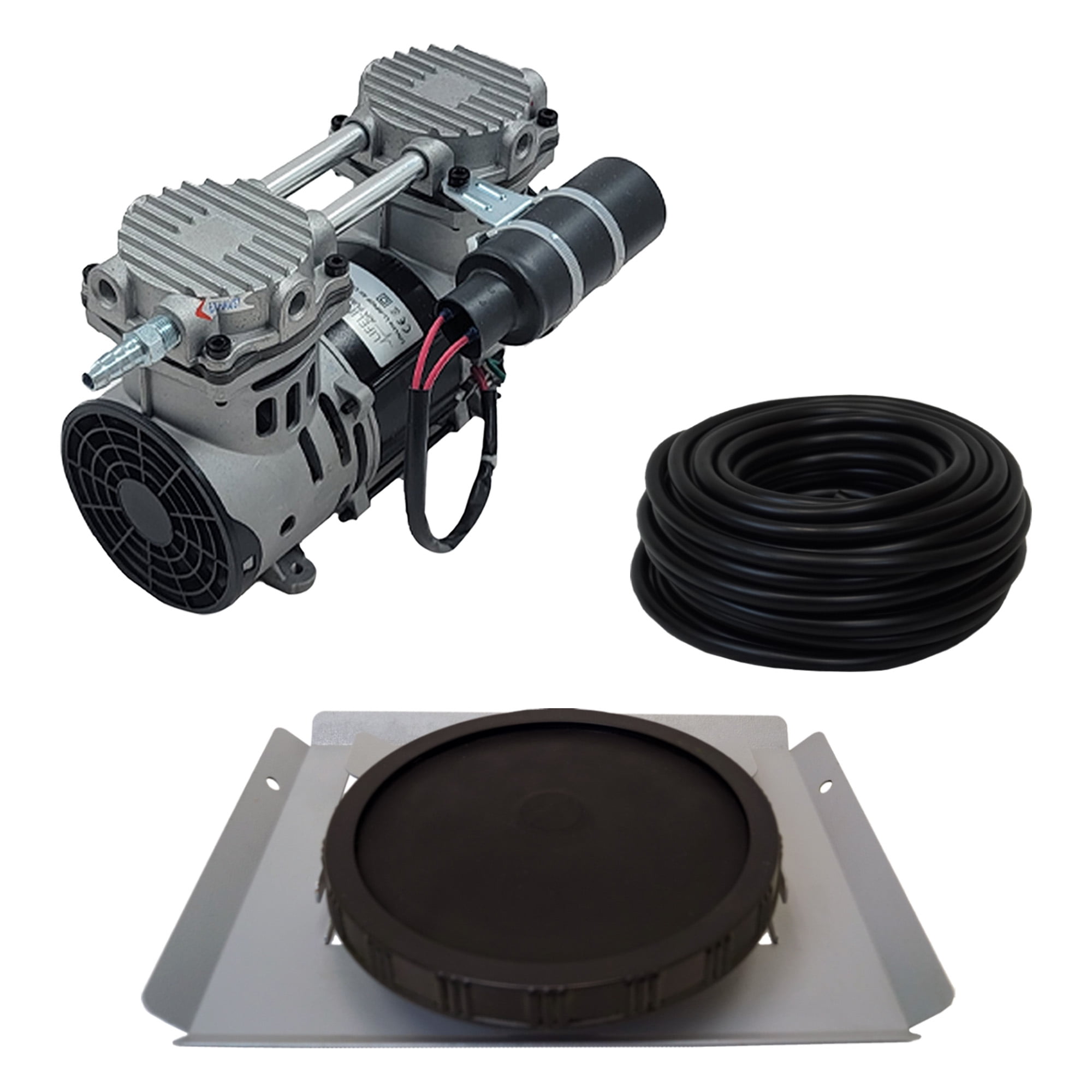 Half Off Ponds Pond Aeration System, 3.9 CFM, with Single 10 in. EPDM ...