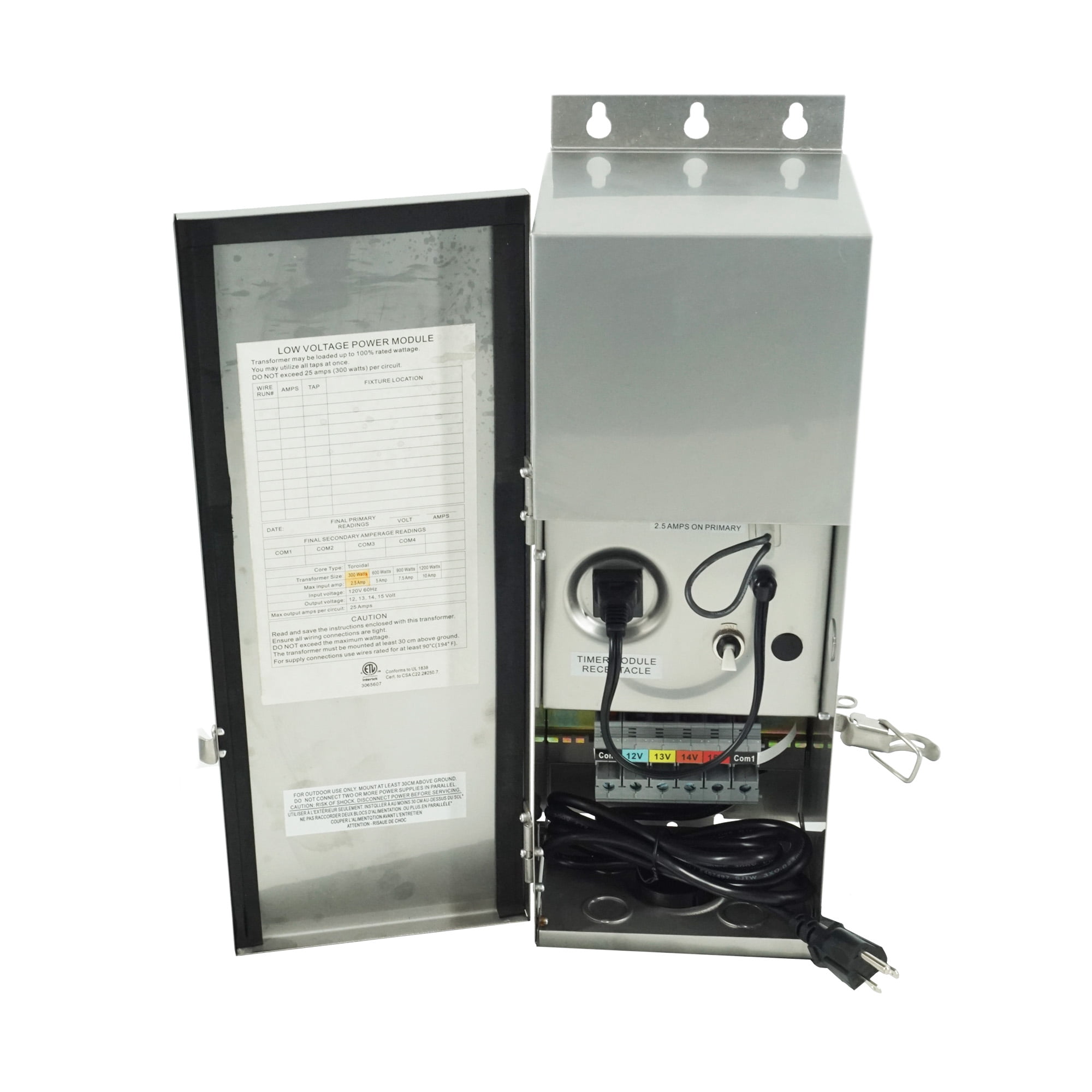 LumiNight 300-Watt Stainless Steel Transformer - TRNSFR-300WSS ...