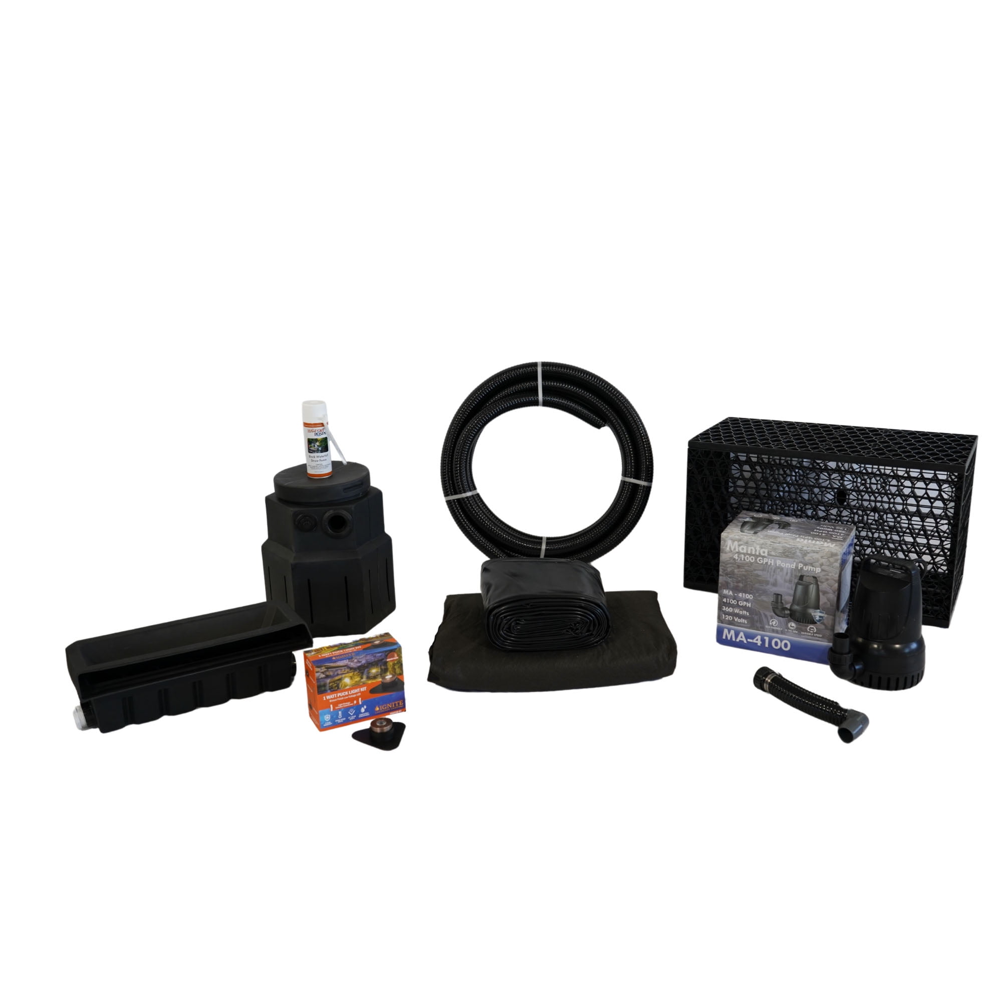 Half Off Ponds Cascade 4100 PVC Waterfall Kit with MatrixBlox, 10 ft. x ...