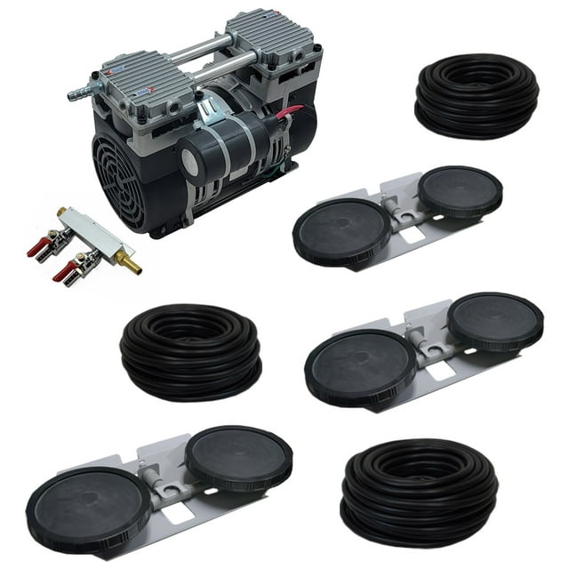 Pro Aeration Plus System for 3 Acre Ponds & Lakes, with (3) Double ...
