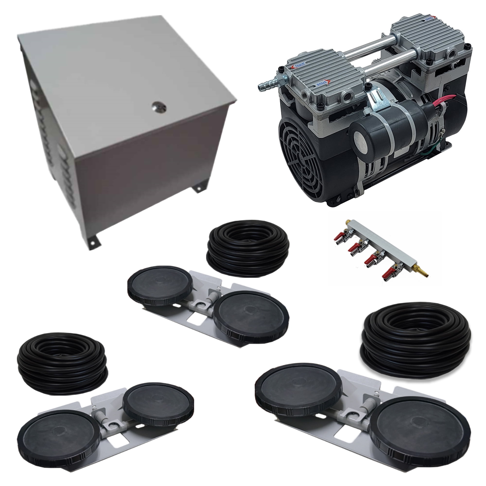 Half Off Ponds Aeration System for 3 Acre Ponds and Lakes with 3 Double ...