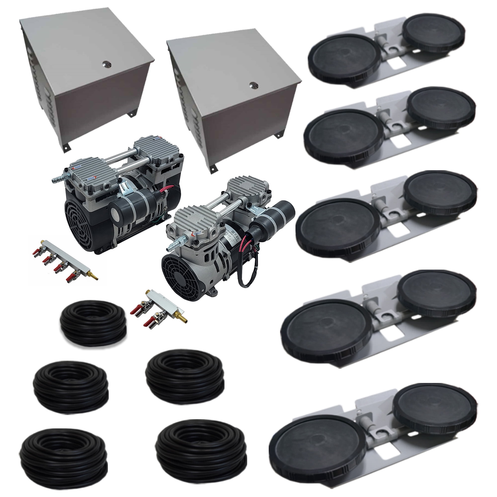 Pro Aeration Max System for 5 Acre Ponds & Lakes, with (5) Double ...