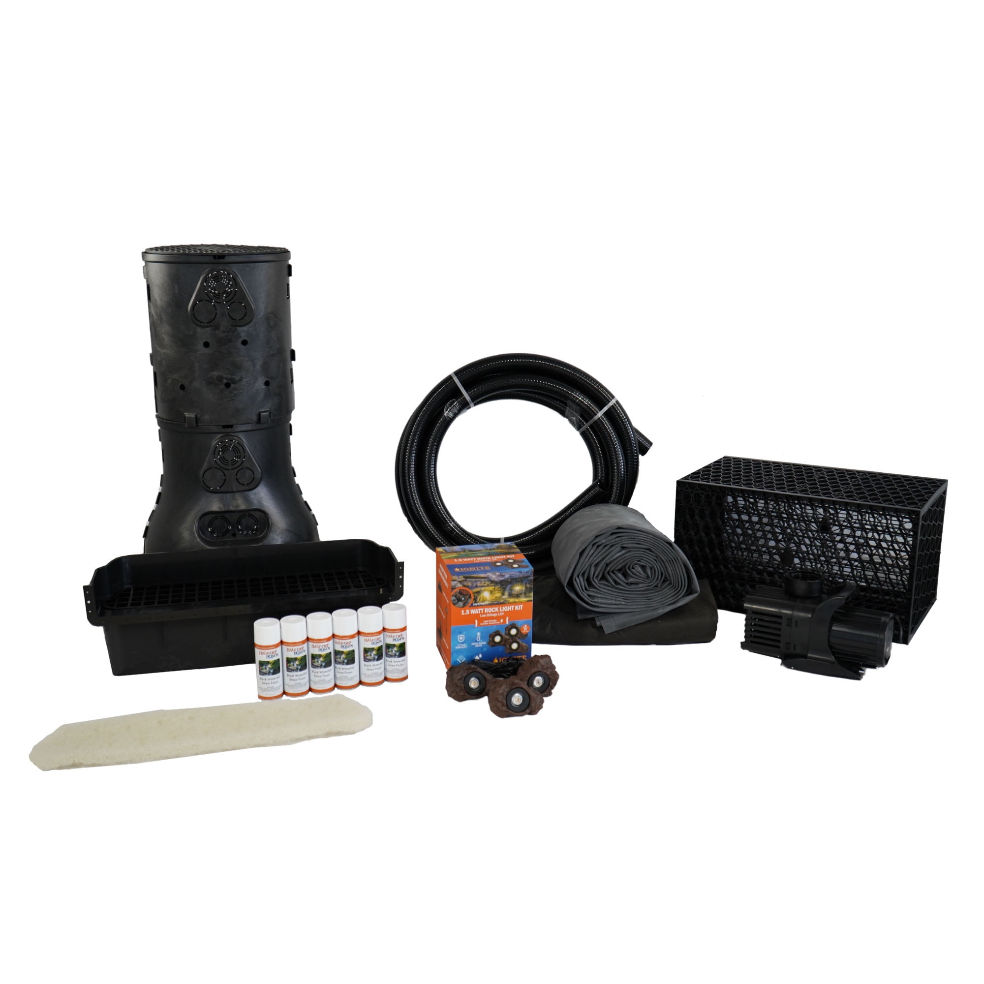 Savio 10,000 15' x 50' EPDM Waterfall Kit with MatrixBlox - PMSB0 ...