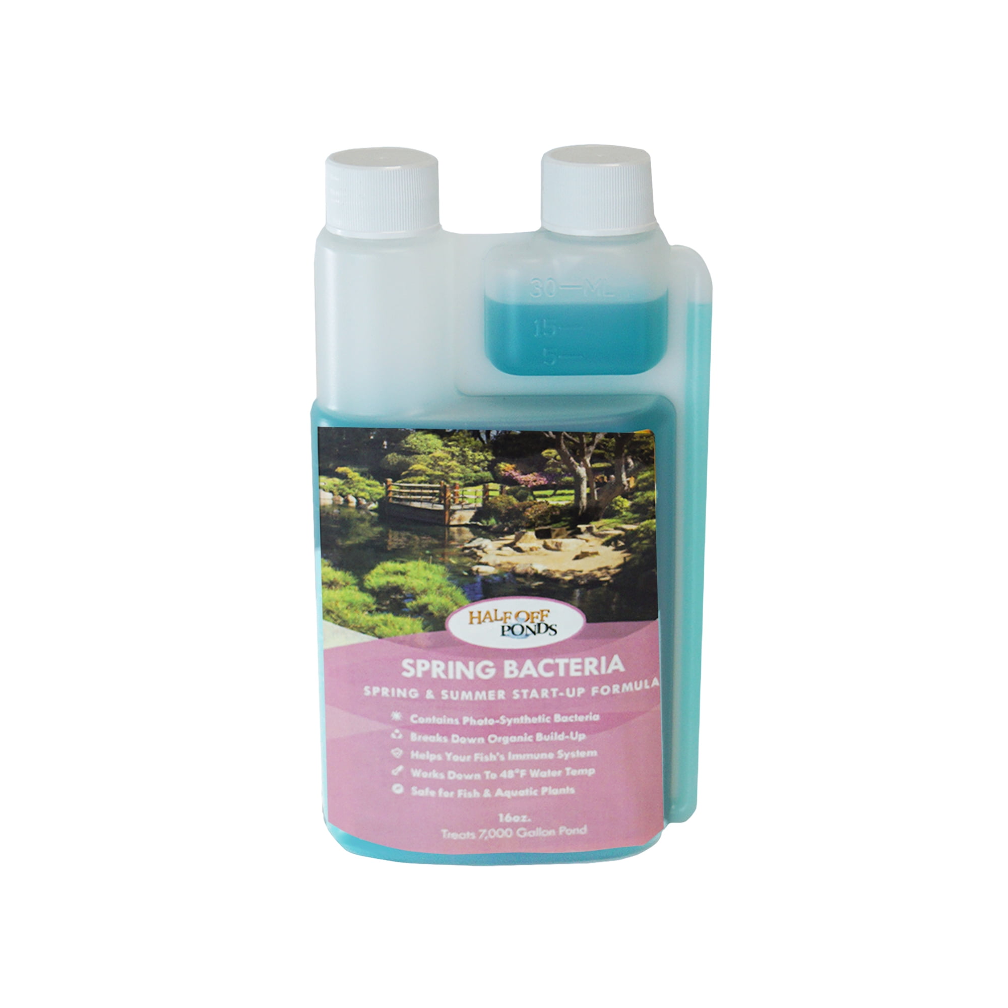 Half Off Ponds Spring Bacteria, 16 oz Bottle Pond Treatment - Walmart.com