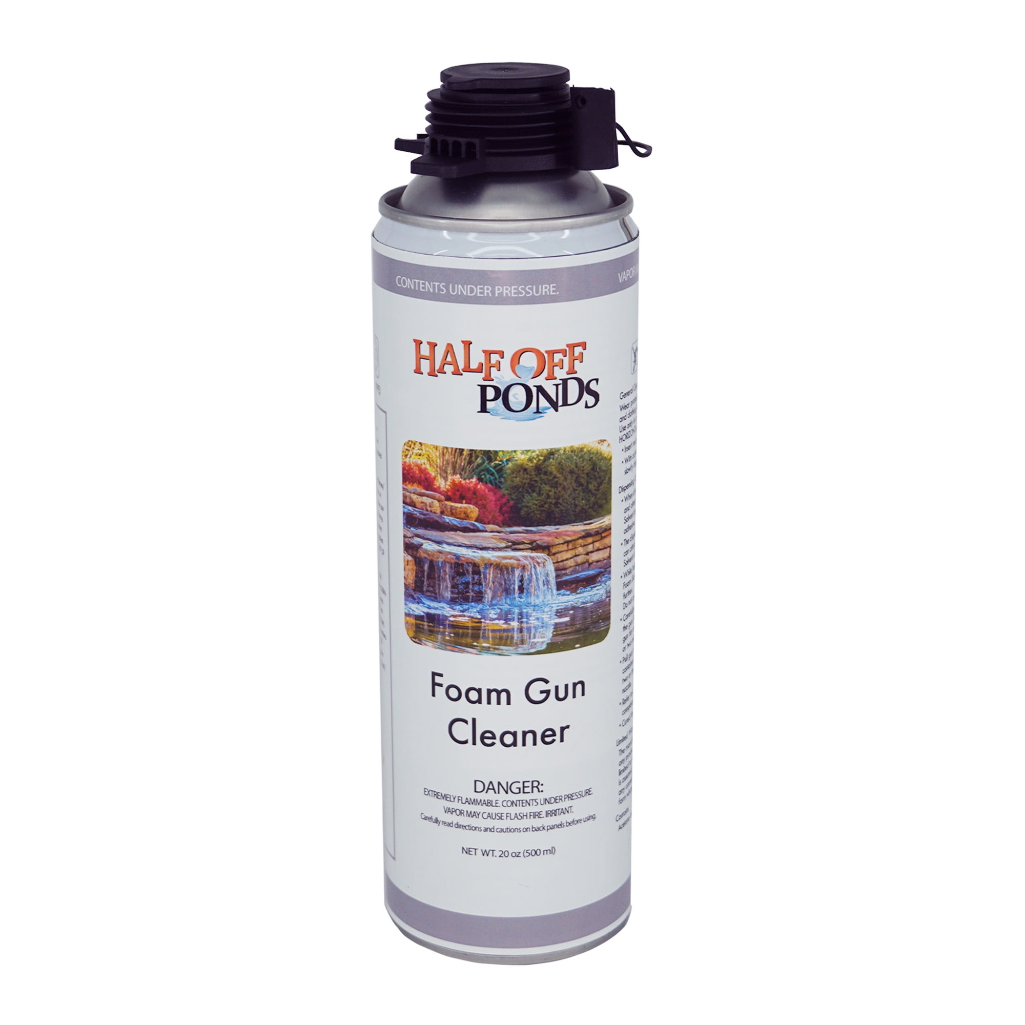Half Off Ponds Waterfall Foam Gun Cleaner, 20 oz Solvent for Foam and ...