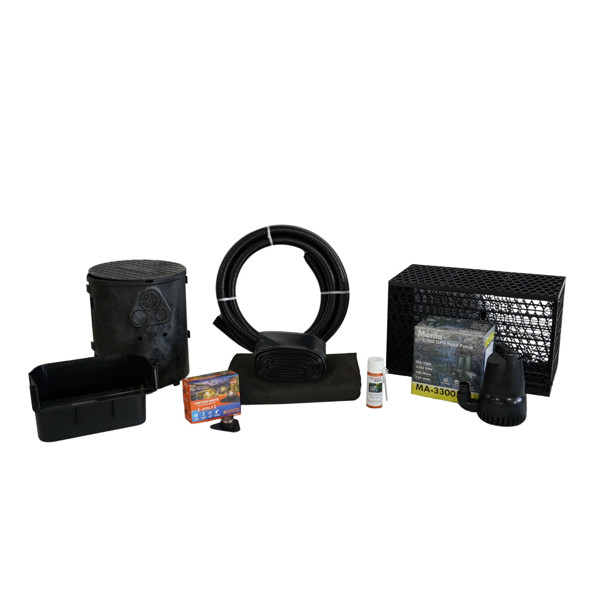 Half Off Ponds Savio 3300 PVC Waterfall Kit with MatrixBlox 10 ft. x 15 ...