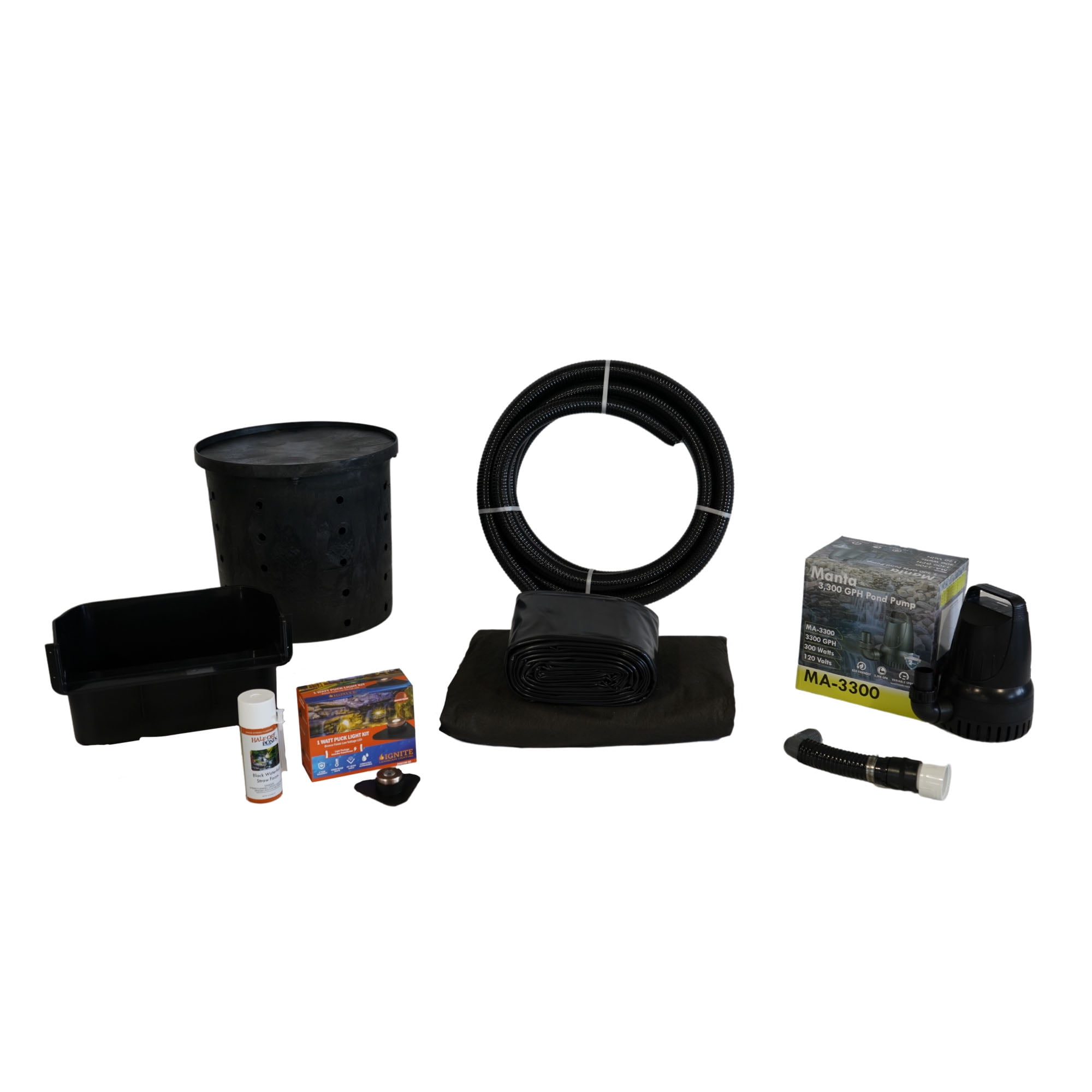 Half Off Ponds Simply Waterfalls 3,200 PVC Waterfall Kit 10 ft. x 20 ft ...