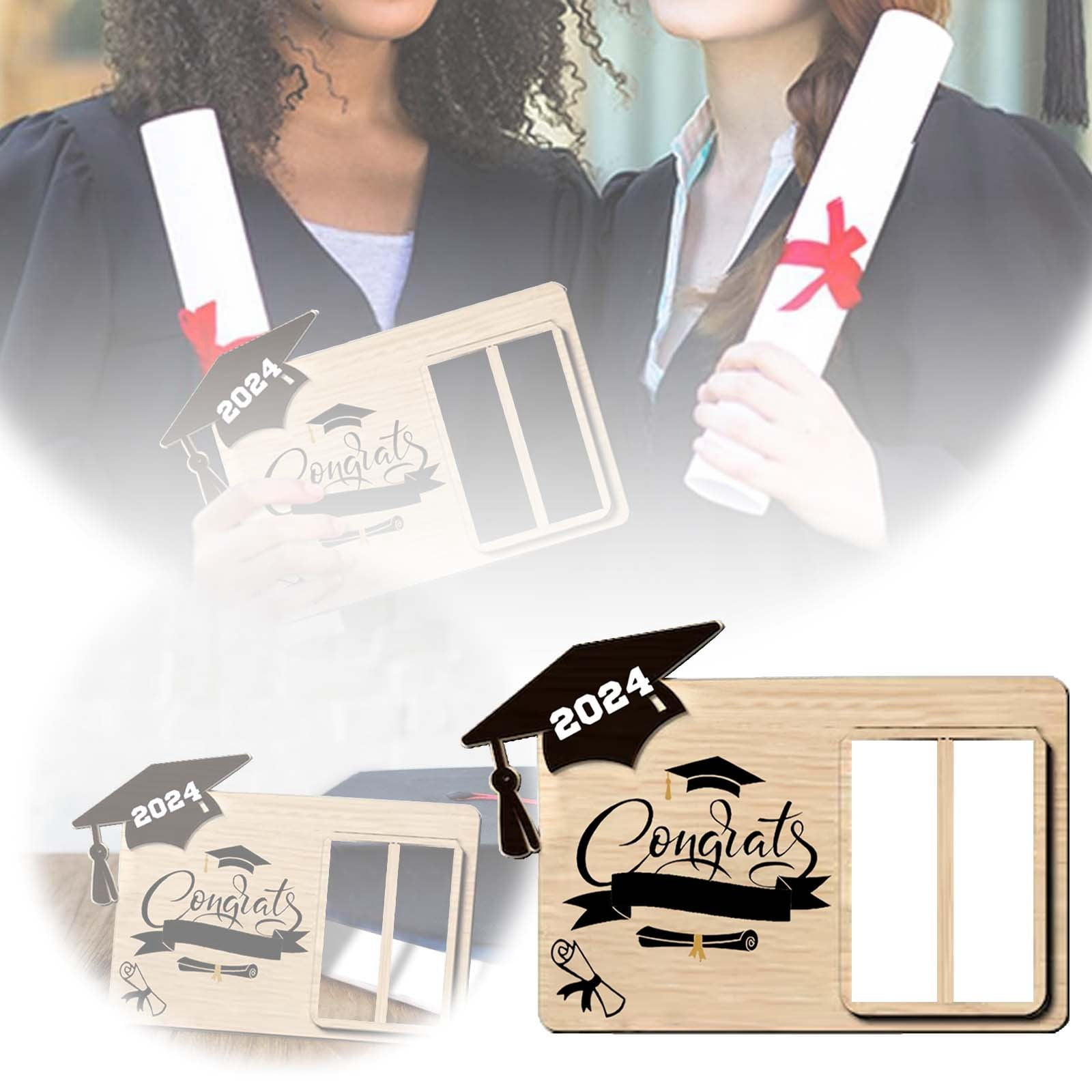 HALJEN Boyfriend Gifts 1 Graduation Box Wooden Graduation Card Box Box ...