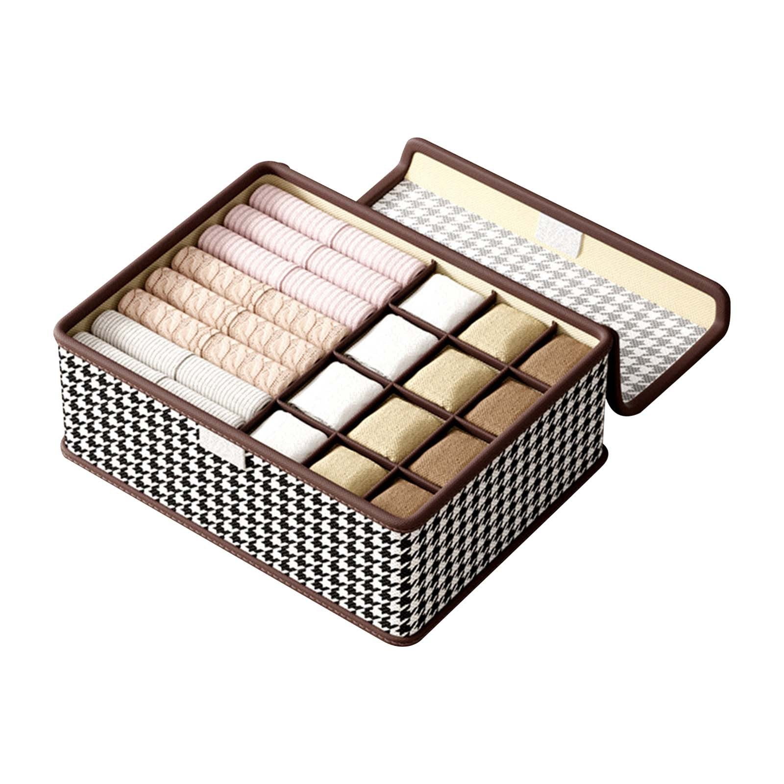 HALJEN Easy Collapsible Storage Shelves Underwear Storage Box Home ...