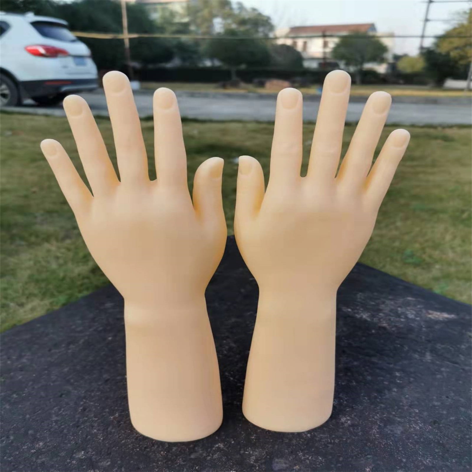 HALJEN Hand Left Right Manikin Hand Model Gloves Rings Display Stand ...