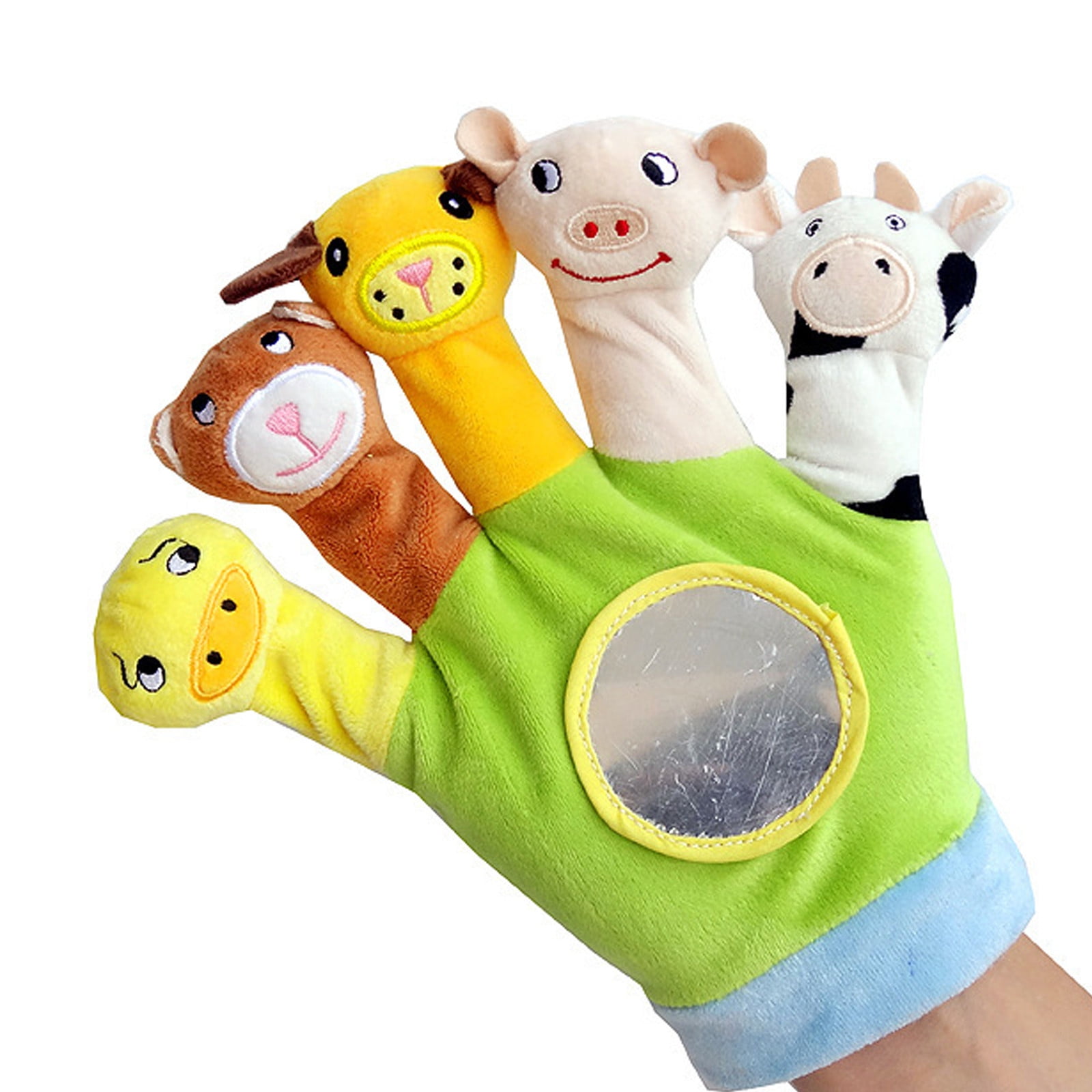 HALJEN Hand Puppet Plush Interactive Toy Hand Puppet with Movable Mouth ...