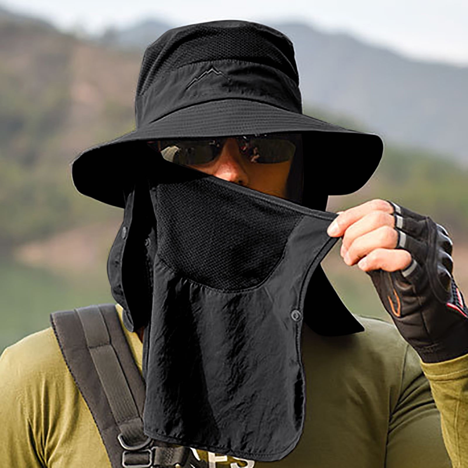 HALJEN Hiking Tents for 1 Person Summer Men Women Fisherman Hat Outdoor ...