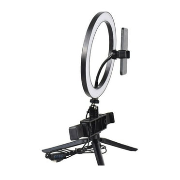 HONGGE 10" LED Ring Light with Tripod Stand Phone Holder 3 Light Modes ...