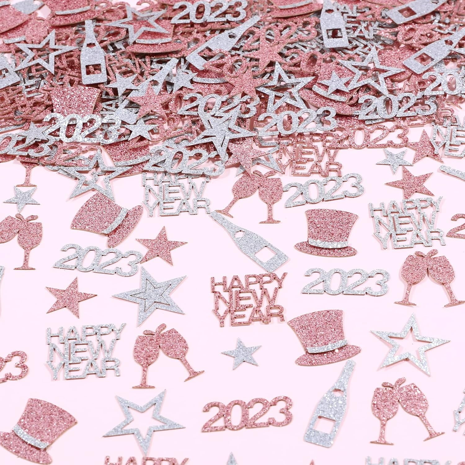 HALLAUGHTER Happy New Year Confetti,2023 Happy New Year Party ...