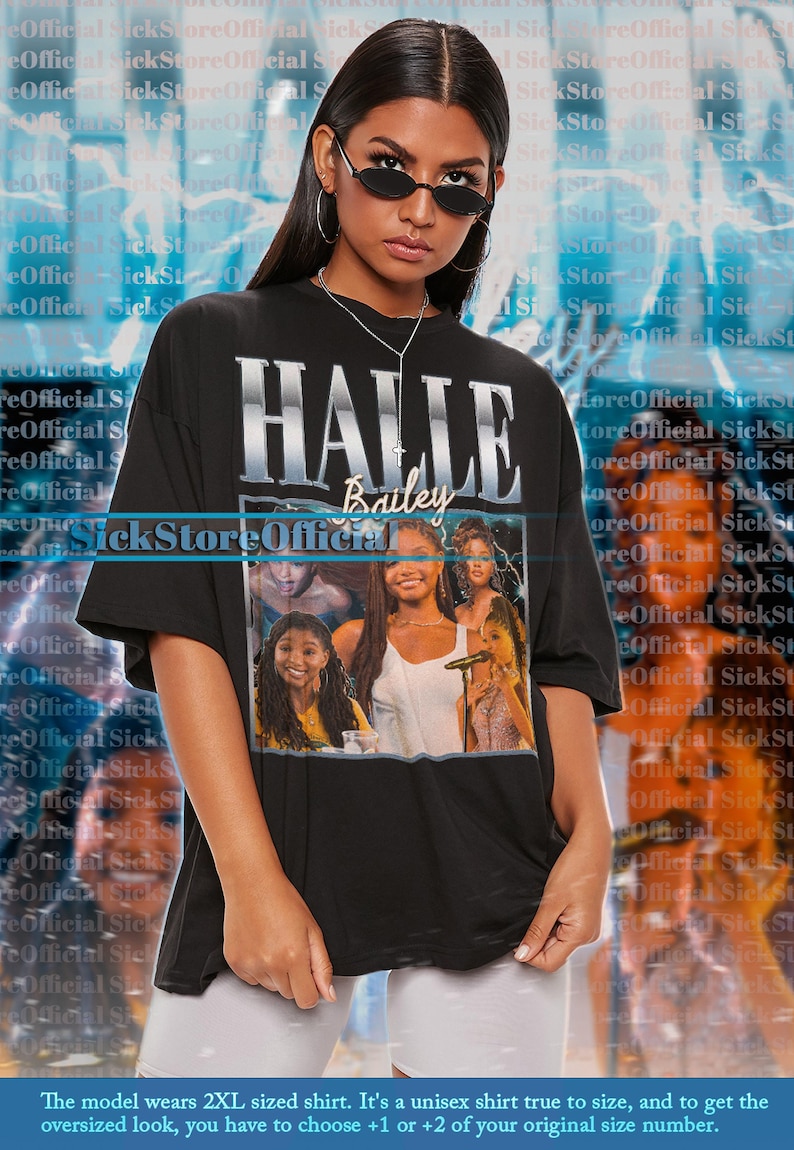 HALLE BAILEY Vintage Shirt, Halle Bailey Homage Tshirt, Halle Bailey ...