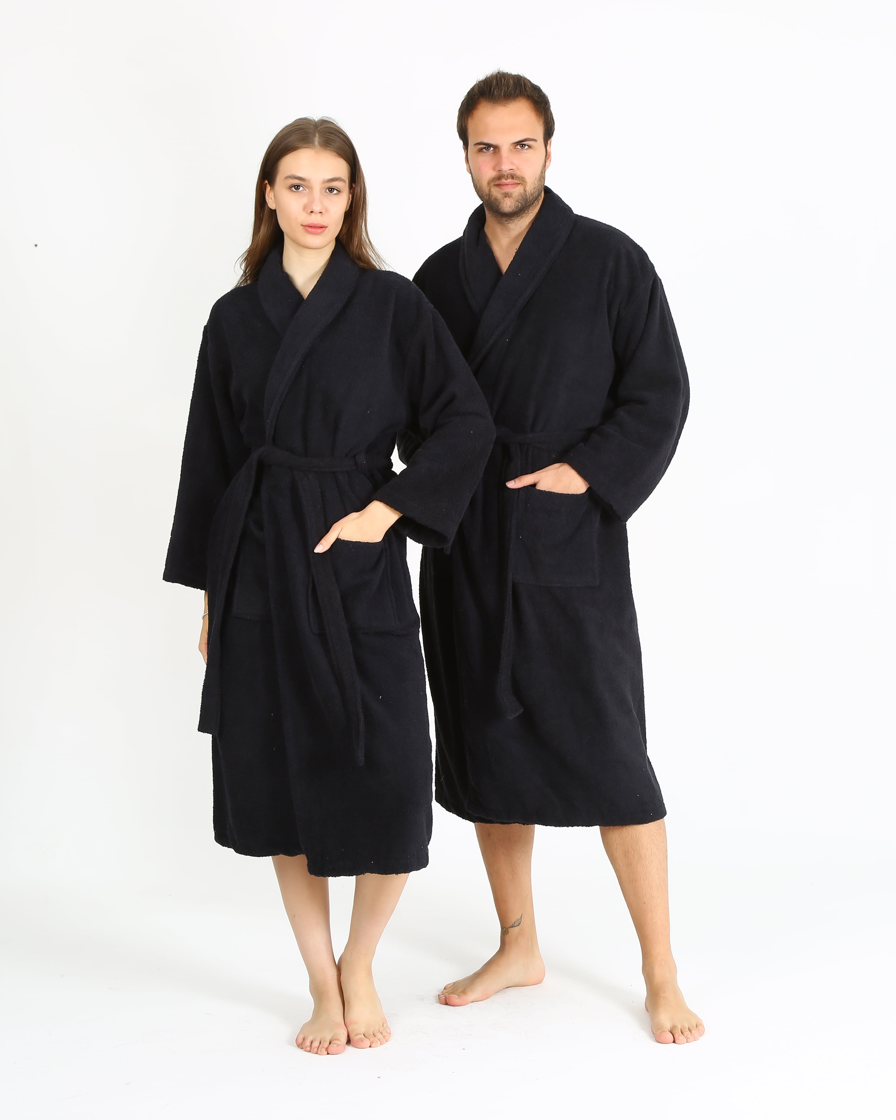 HALLEY Turkish Cloth Hotel Material Luxury Bathrobe, Absorbent Terry ...