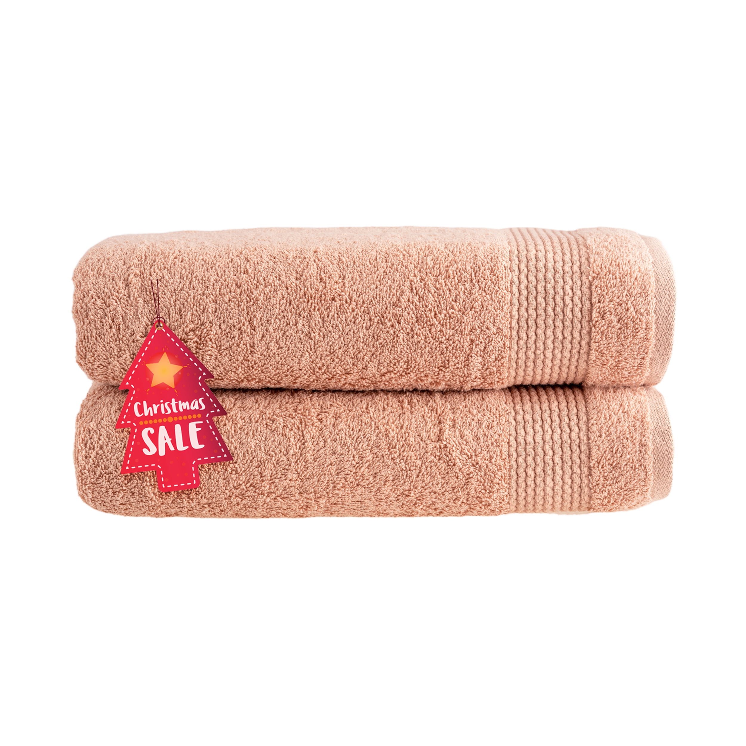 HALLEY Turkish Bath Towels Set - 2 Pack Bathroom Set, Ultra Soft ...