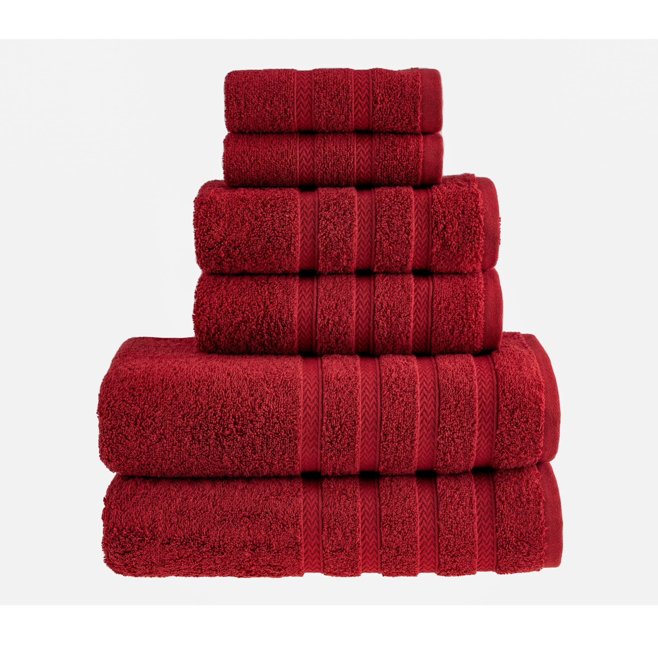 HALLEY Turkish Towels Set (6 Pieces) 650 GSM Highly Absorbent Super ...