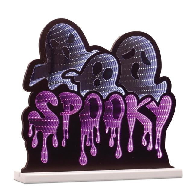 Melrose 53548DS 15.5 x 15 in. Acrylic UL Plug Triple Ghost & Spooky ...