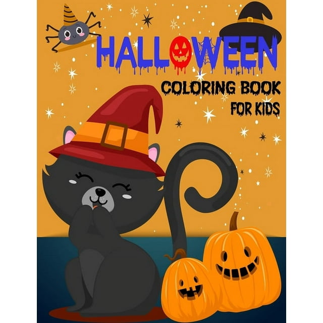 HALLOWEEN coloring book for kids: Cute Spooky Halloween Coloring Book ...