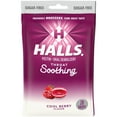 HALLS Breezers Cool Berry Sugar Free Throat Drops, 20 Drops HSA/FSA ...