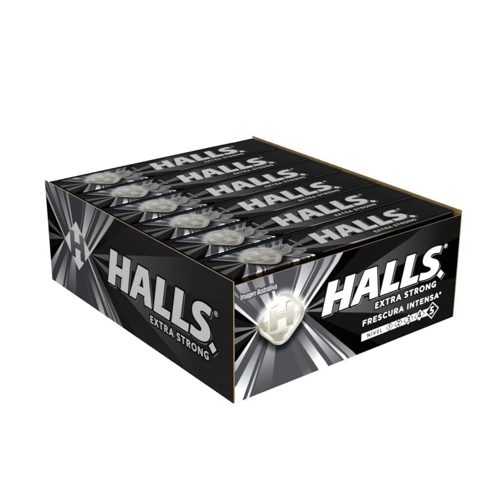 Hall's Cough Drops Intense Cool Extra Strong, Menthol Eucalyptus Relief ...