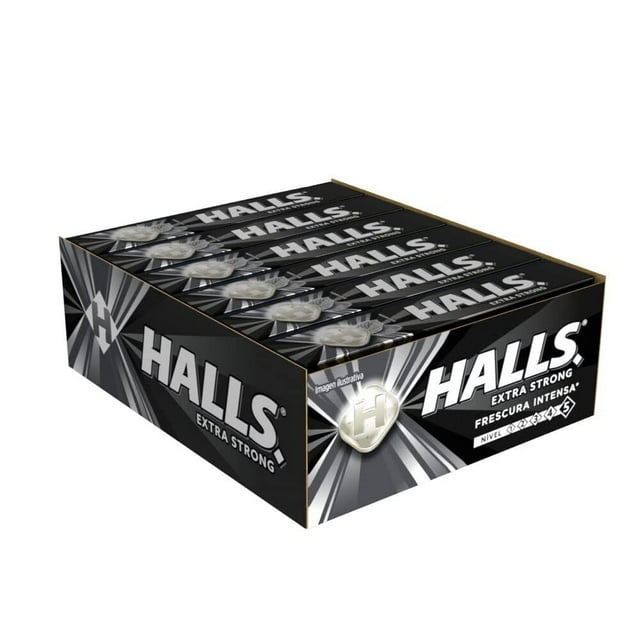 HALLS Cough Drops Intense Cool Extra Strong - 12 Pack - Walmart.com