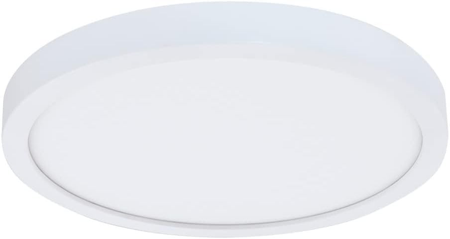 HALO 14 in LED Surface Mount Ceiling Light Fixture - Round Flat 5CCT ...