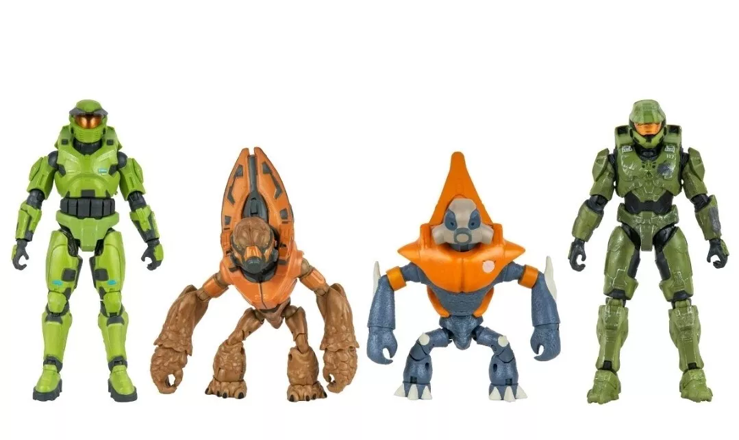 HALO 4.5" World of Halo Anniversary 4-Pack Action Figure Set - 12 ...