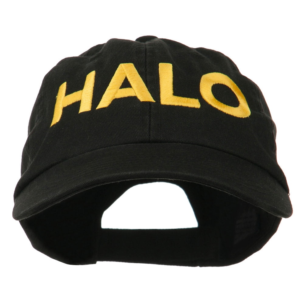 HALO Embroidered Low Profile Washed Cap - Black OSFM - Walmart.com