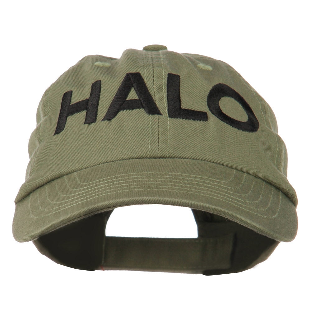 HALO Embroidered Low Profile Washed Cap - Olive OSFM - Walmart.com